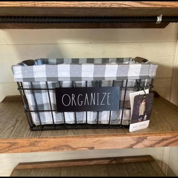 Rae Dunn | Storage & Organization | Nwt Rae Dunn Gray And White Buffalo ...